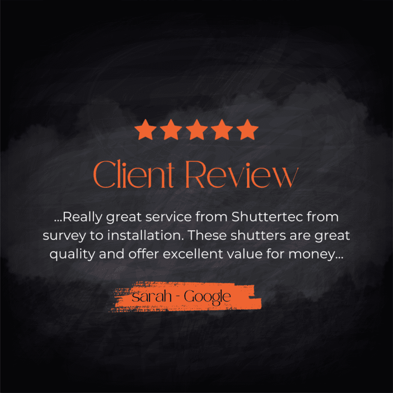 Tracked Shutters - The Solution for Wide Doors | Shuttertec